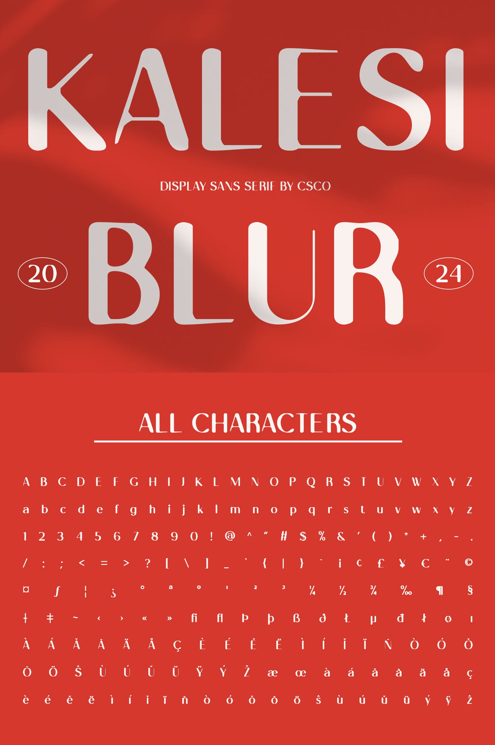 Kalesi Blur - De Vintage - Font Resources